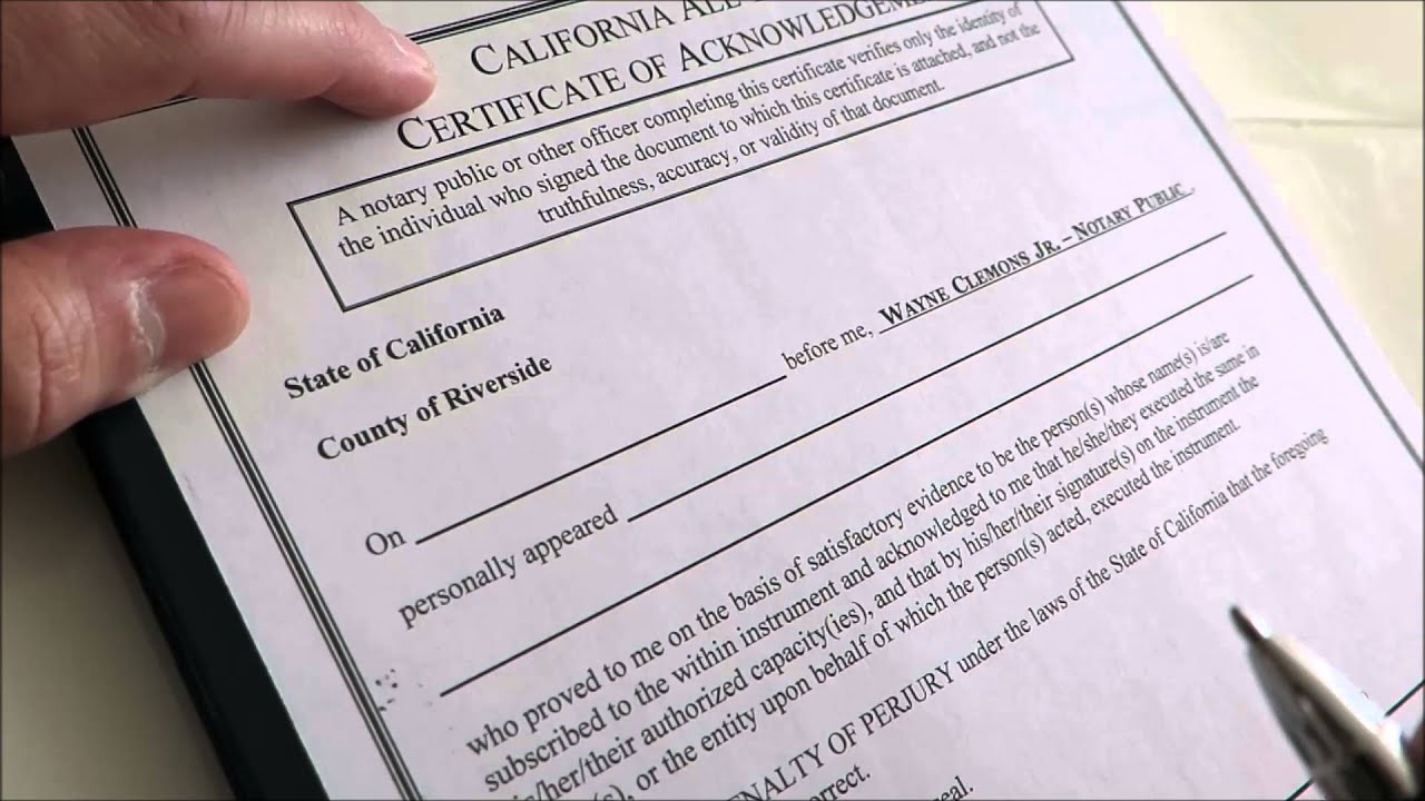 What is a notarial certificate? - Mobile Notary Orlando
